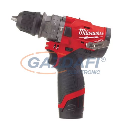 MILWAUKEE M12 FPDXKIT-202X kompakt levehető tokmányú ütvefúr